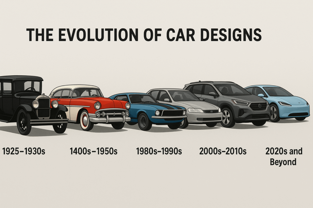 The evolution of car designs through the decades - Right Now Australia